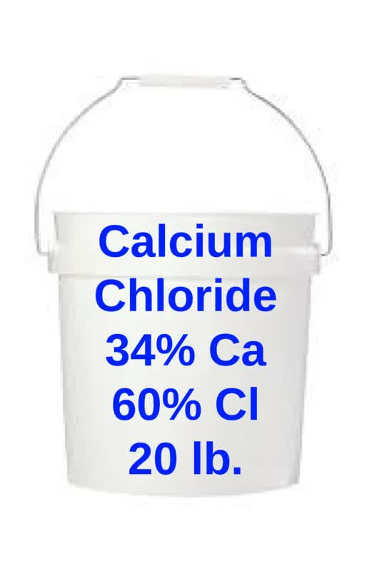 Calcium Chloride Fertilizer 20 lb. | 93% Pure Foliar & Hydroponic Ca ...