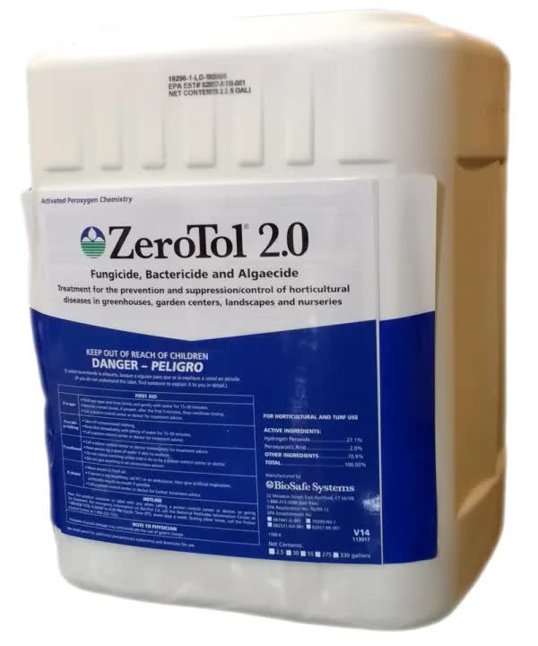 ZeroTol 2.0 Broad-Spectrum Fungicide & Bactericide | 2.5 Gal | BioSafe ...